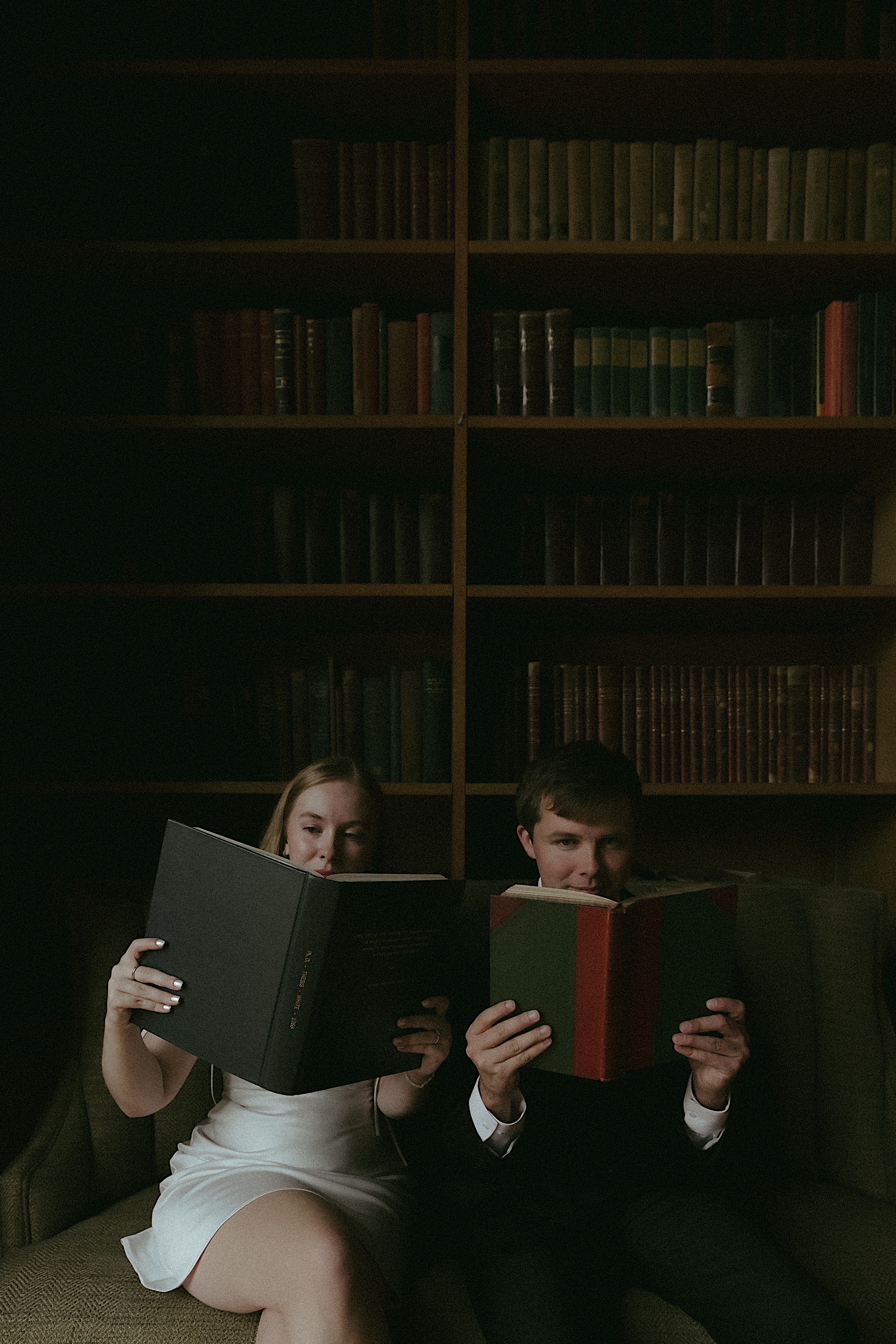 Moody Engagement Photos in the Allerton Park Library | Merrian + Ryan ...